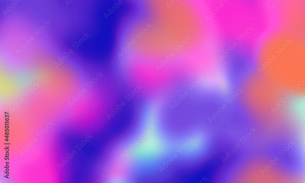 Blurred Abstract Holographic gradient blended rainbow colors with ...