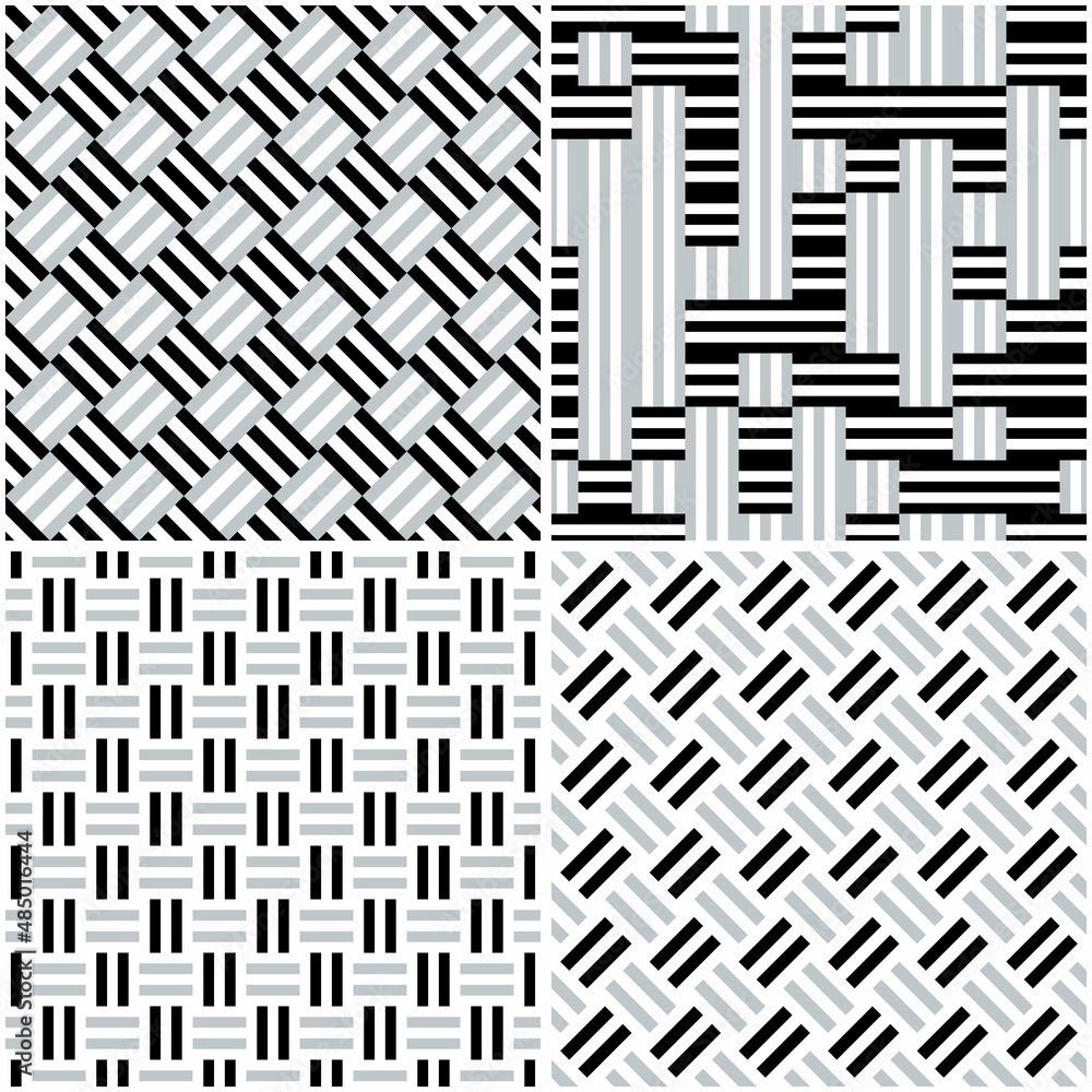4 different vector patterns in the same package(eps). One pattern is ...