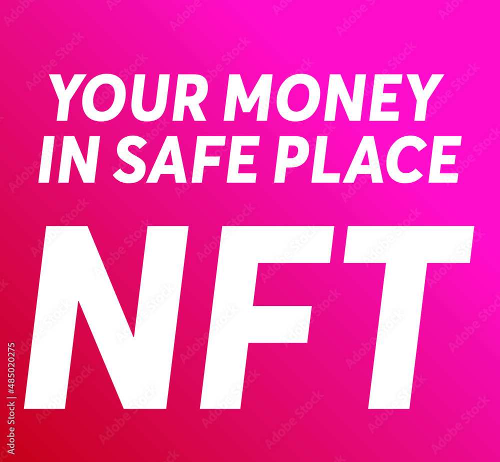 NFT's Explained in one Quote. Stock Vector | Adobe Stock