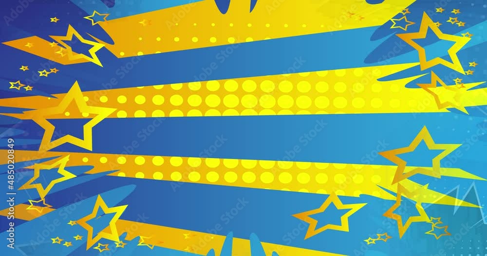 Comic Book Background. Motion poster. 4k animated Comics moving ...