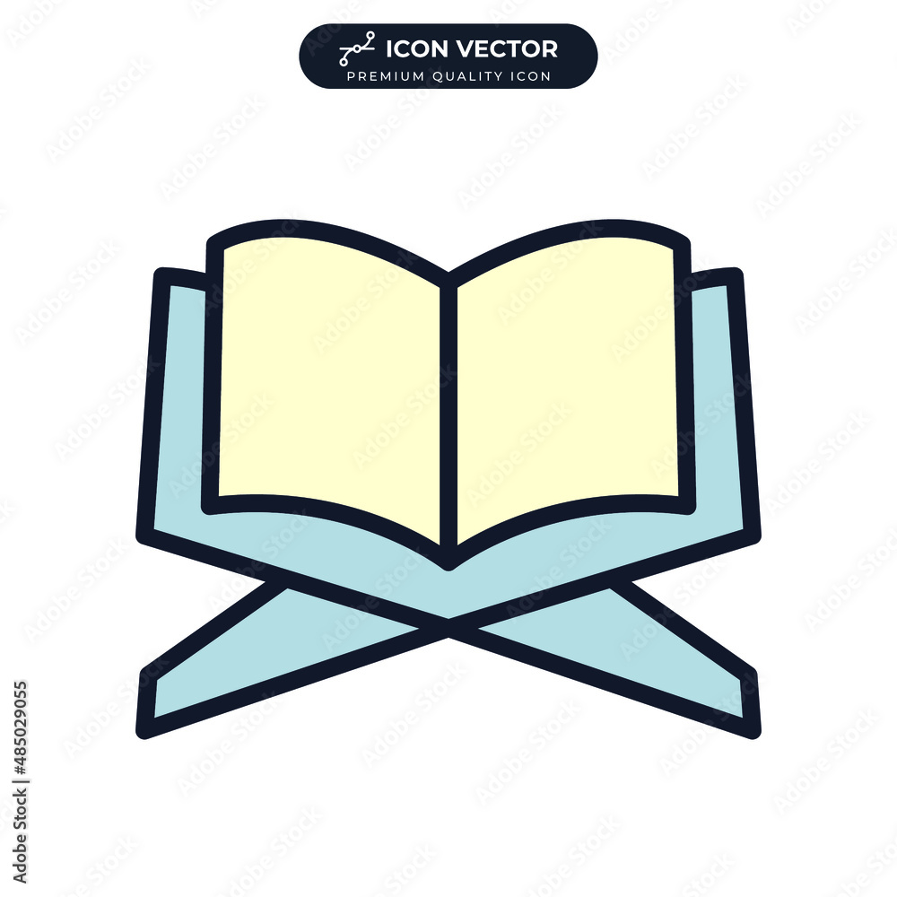The Holy Quran icon symbol template for graphic and web design ...