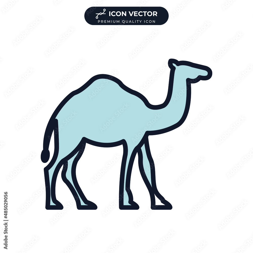 Camel icon symbol template for graphic and web design collection logo ...