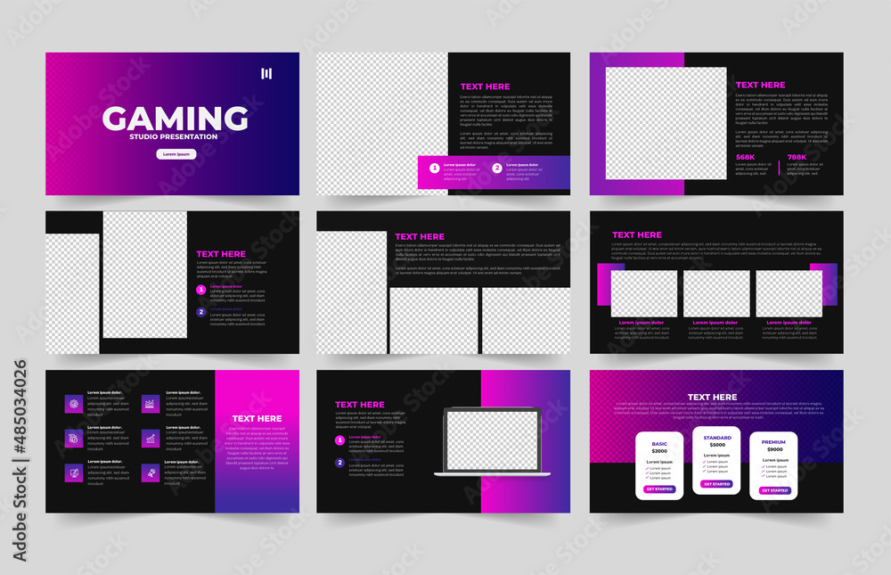 Gaming PowerPoint Presentation Template , Gaming Studio PowerPoint ...
