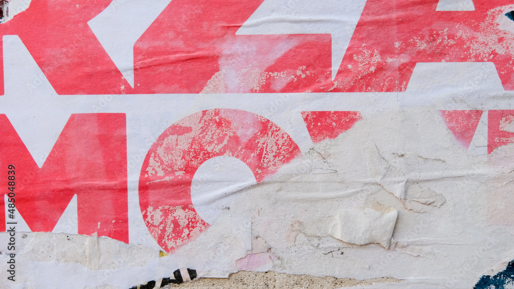 Abstract torn poster background. Ripped paper texture. Stock Photo ...