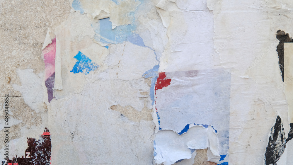 Abstract torn poster background. Ripped paper texture. Stock Photo ...