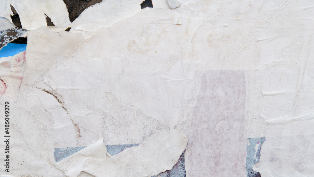 Ripped street poster background. Retro and abstract paper texture ...