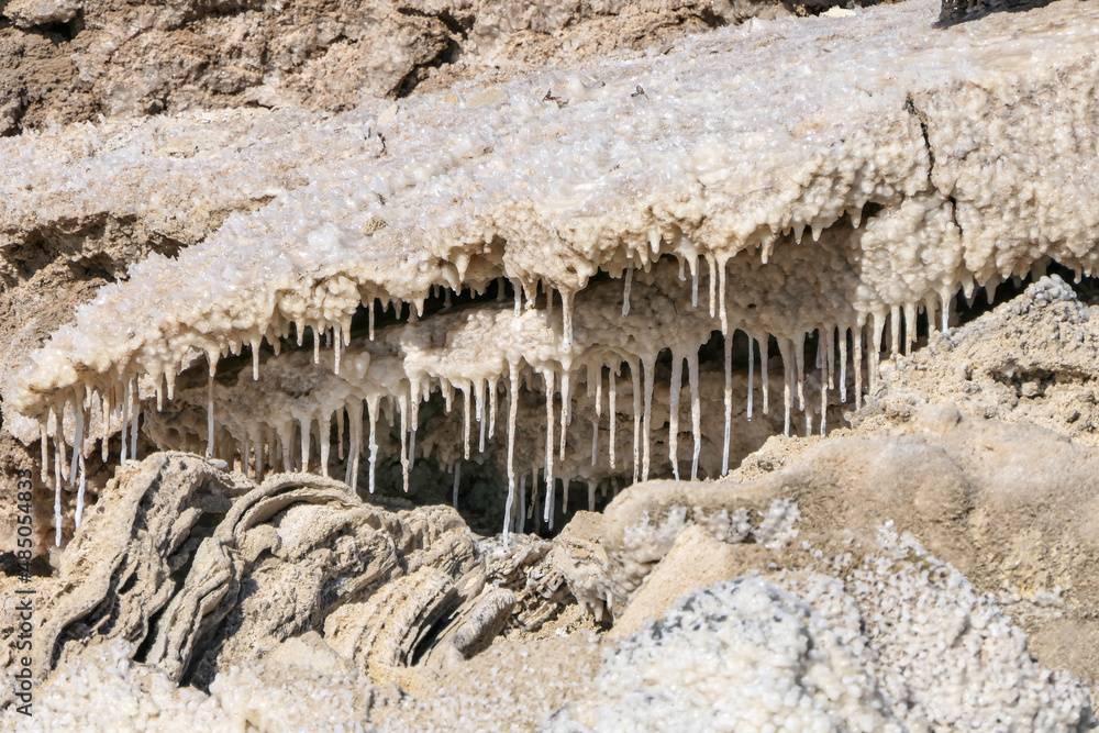 Ecological catastrophe of the disappearing Dead Sea. Erosion and salt ...