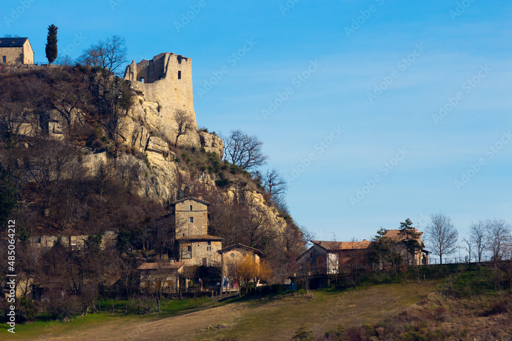 paths matildici castle of canossa and rossena medieval ruins matilda di ...