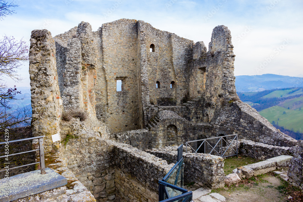 paths matildici castle of canossa and rossena medieval ruins matilda di ...