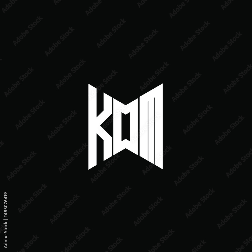 KDM letter logo creative design with vector graphic Stock Vector ...