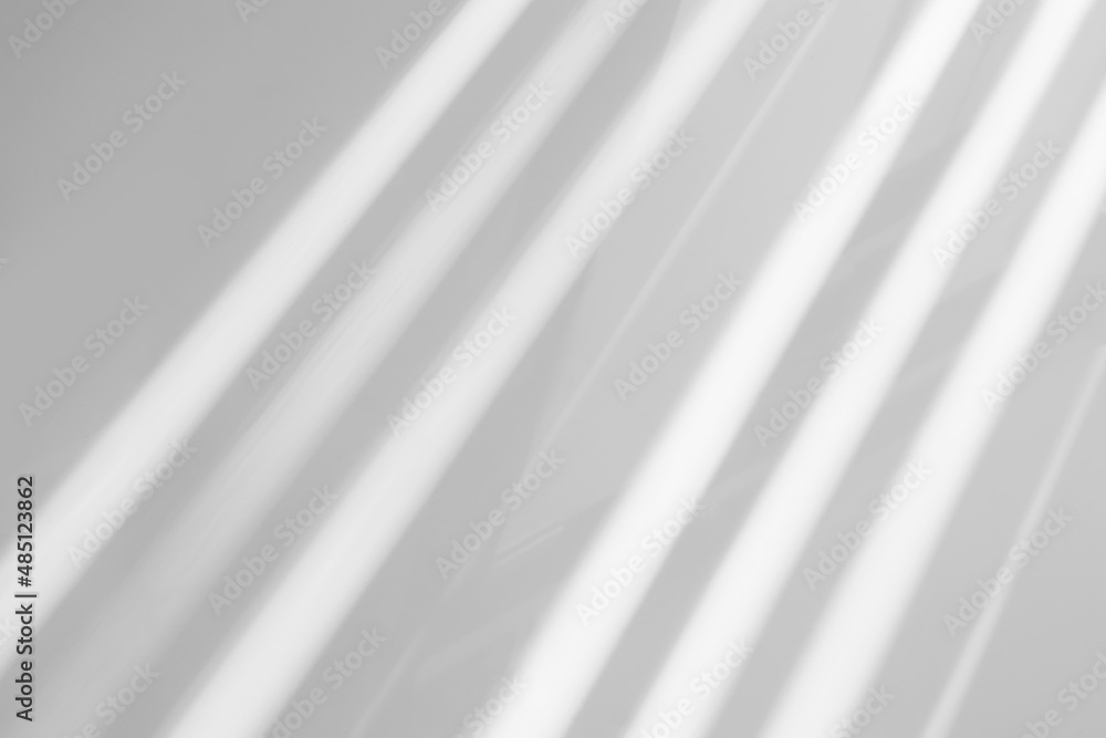 Gray window shadow and light blur abstract background on white wall ...