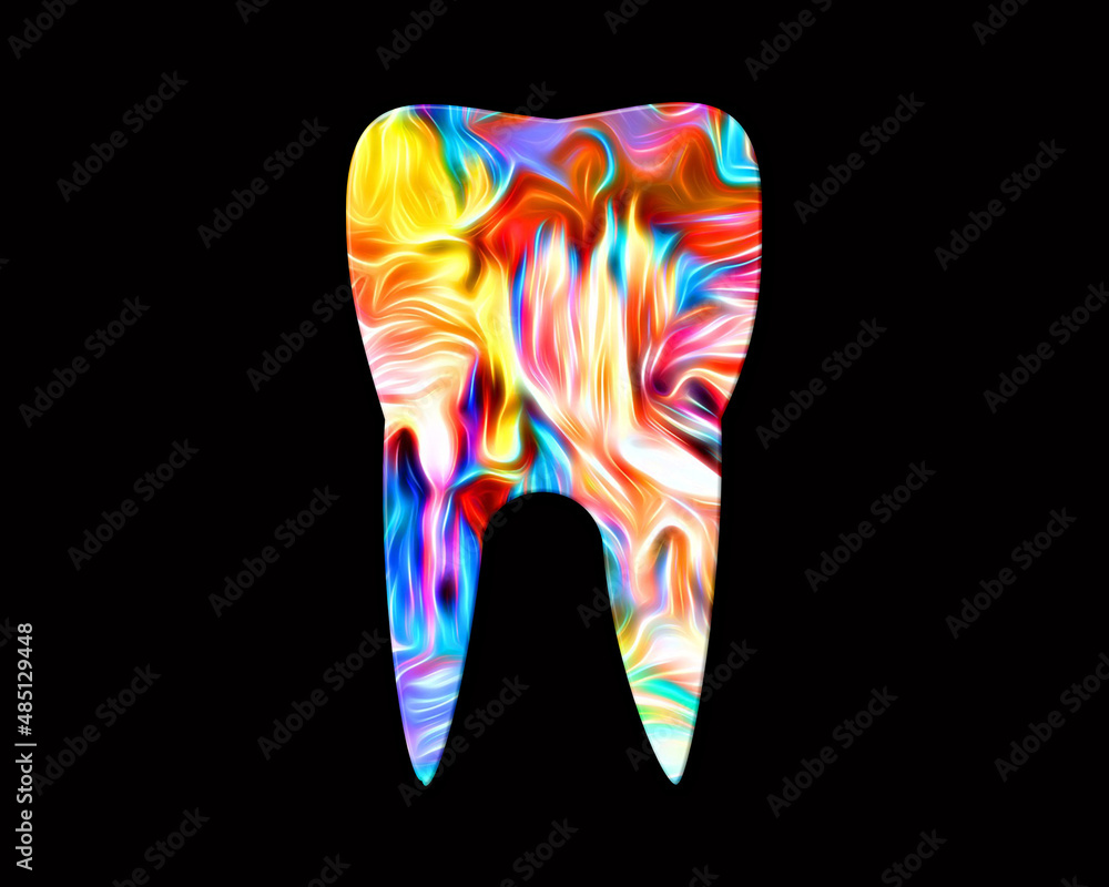 Dentist, Dental Hygienist Tooth symbol Fire Flames Icon Logo Burning ...