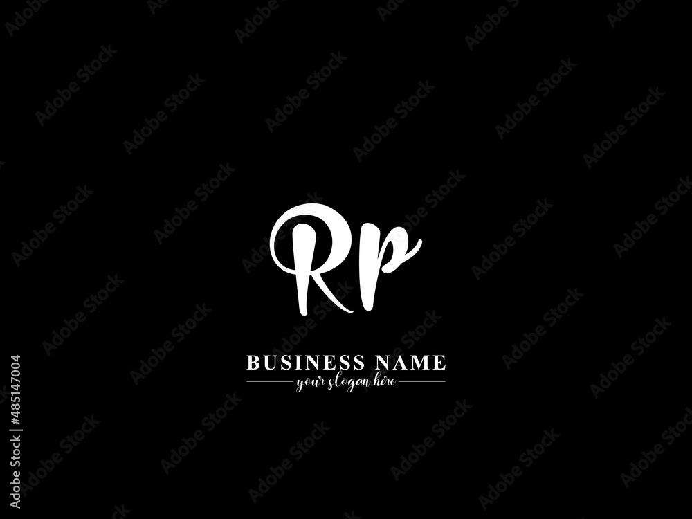 Signature RP Logo Vector, Unique Monogram Rp Signature Typography Logo ...