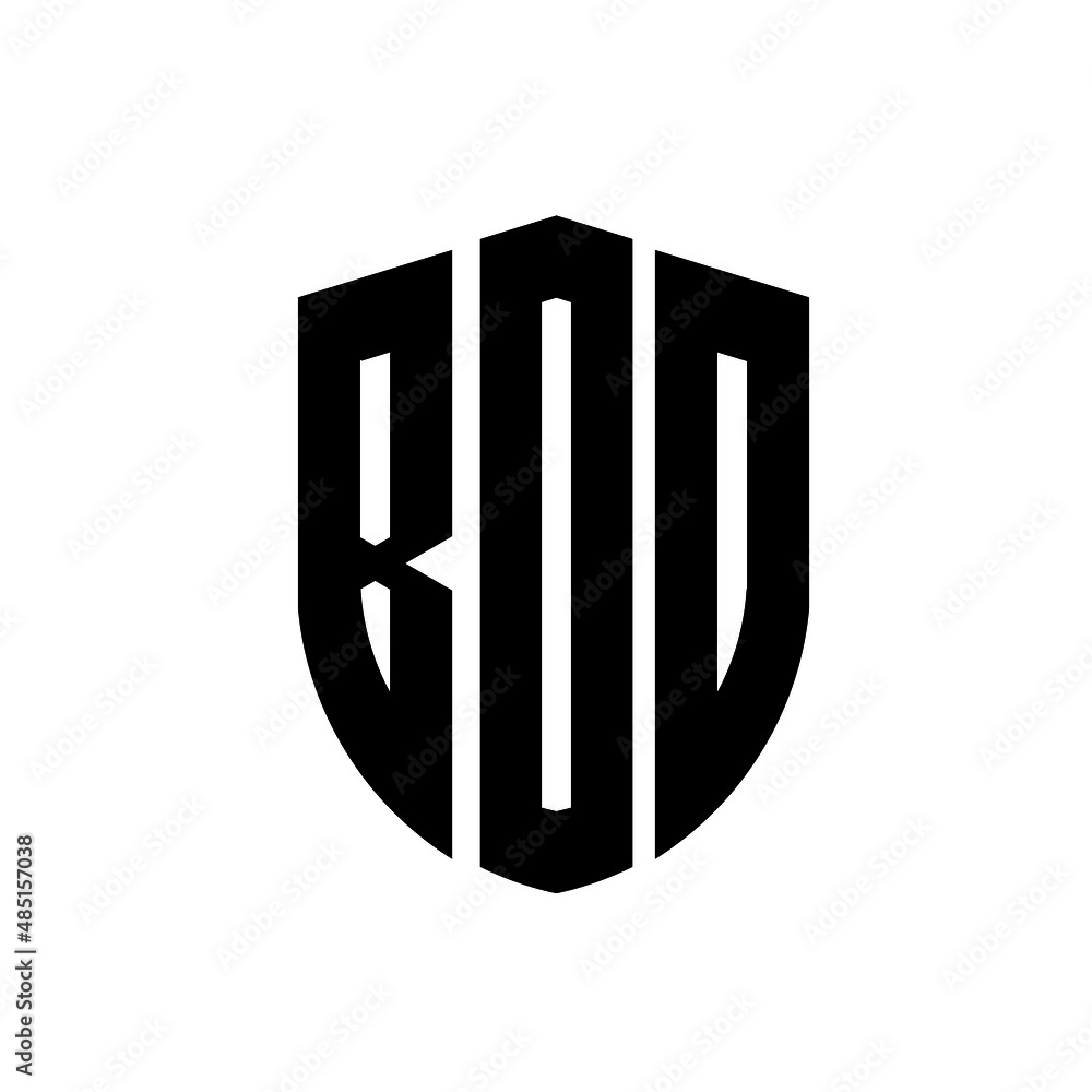 BDO letter logo design. BDO modern letter logo with black background ...