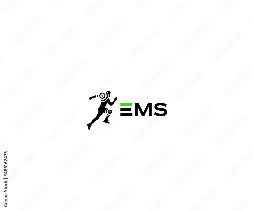Ems logo vector logo design with modern concept. Icon ems logo vector ...