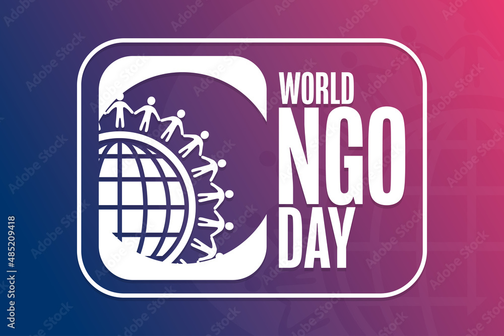 World NGO Day. Holiday concept. Template for background, banner, card ...