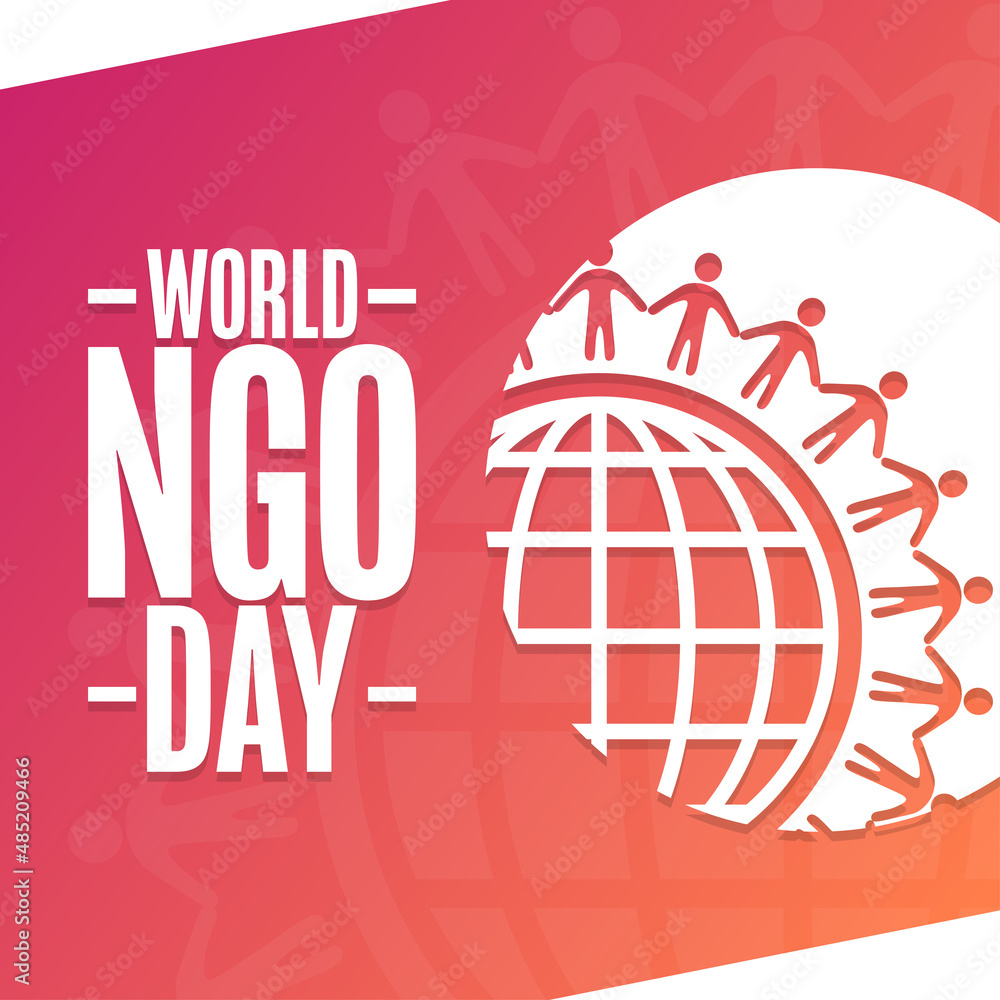 World NGO Day. Holiday concept. Template for background, banner, card ...