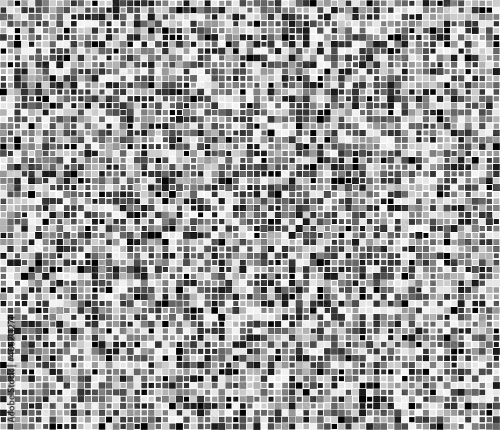 Random mosaic square tiles seamless, repeatable cubism pattern, texture ...