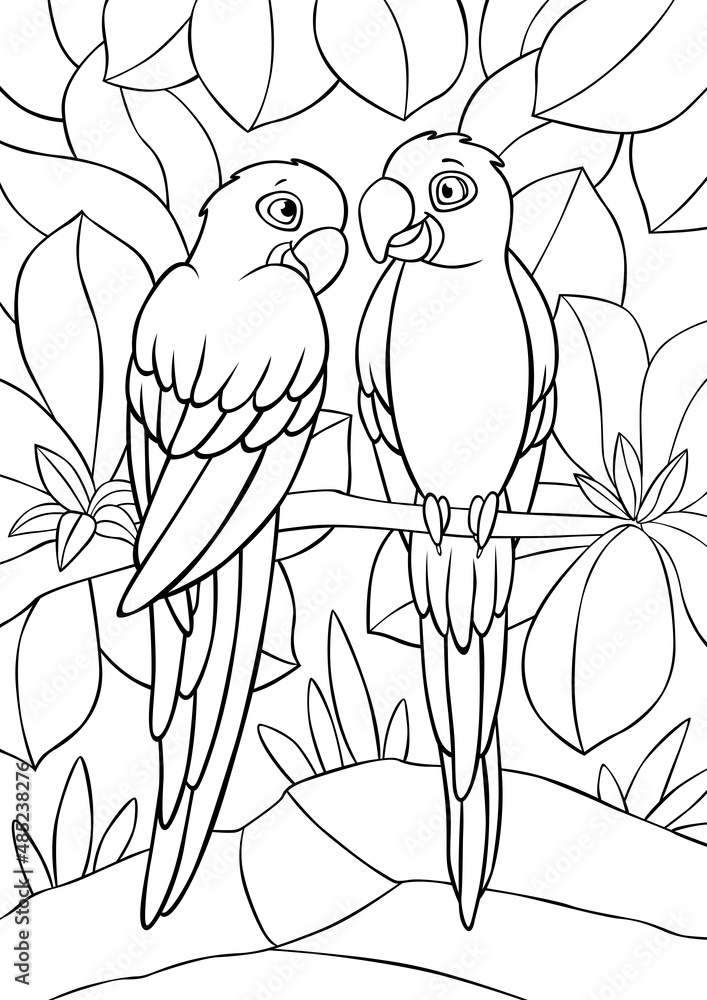 Coloring Pages Macaw