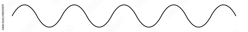 Wavy, waving lines. Curve, curvy, sinuous lines, stripes Stock Vector ...