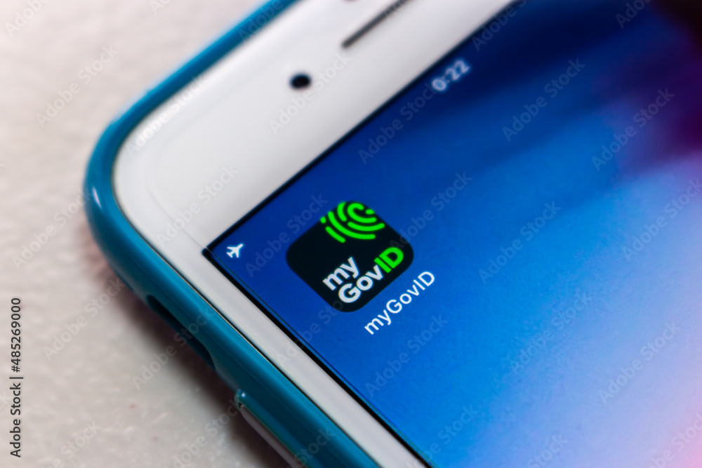 Kumamoto, JAPAN - Oct 18 2021 : myGovID app, the Australian Government ...