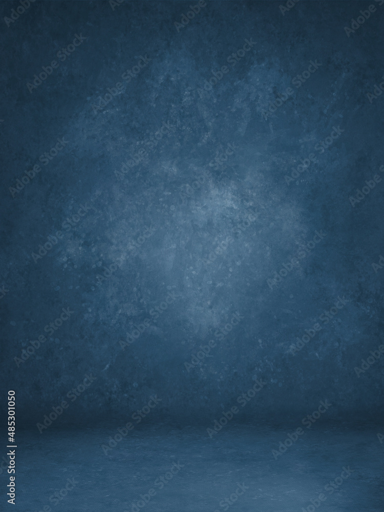 Blue Background Studio Portrait Backdrops Photo 4K Stock Illustration ...