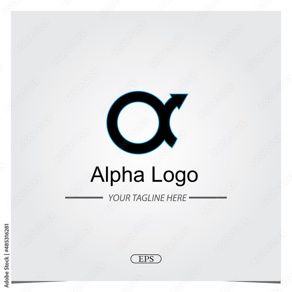 Alpha logo premium elegant template vector eps 10 Stock Vector | Adobe ...