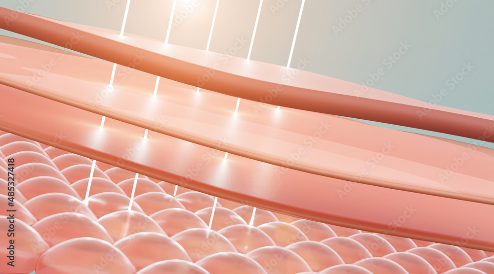 laser or serum vitamin through the skin layer for repair wrinkles and ...
