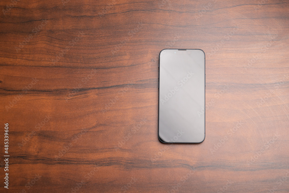 iPhone 13 mini on the table, new model phone gadget up screen, Russia ...