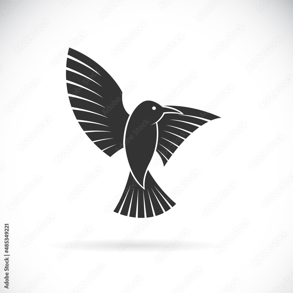 Vector of bird design on white background. Easy editable layered vector ...