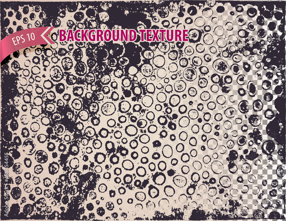 Isolated rough overlay grunge texture with distressed effect. Abstract ...