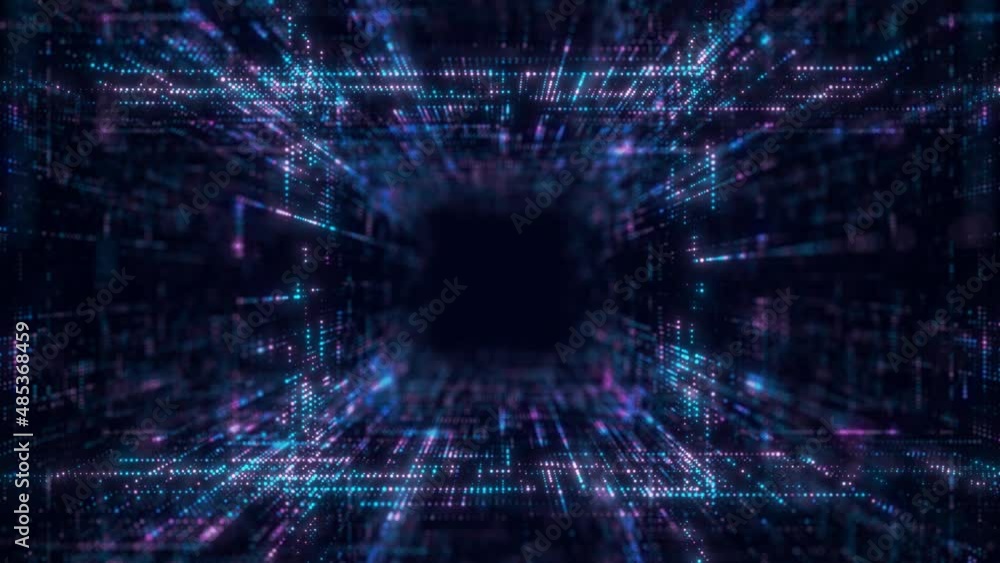 Abstract digital background. Data flow information. Concept of digital ...