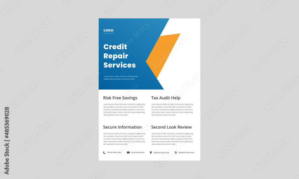 income tax flyer design template. maximize your tax return poster ...
