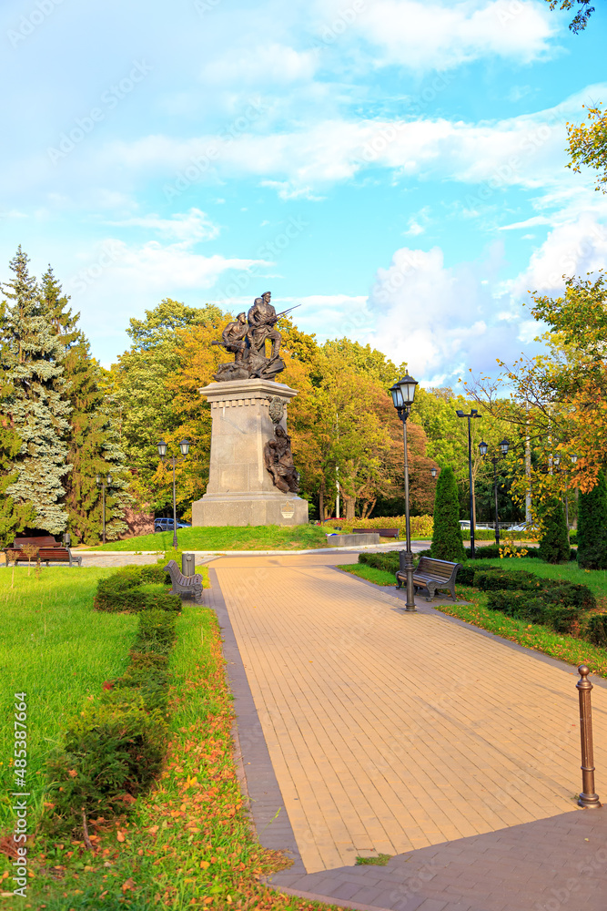 Russia, Kaliningrad - September 22, 2018: Monument to the soldiers of ...