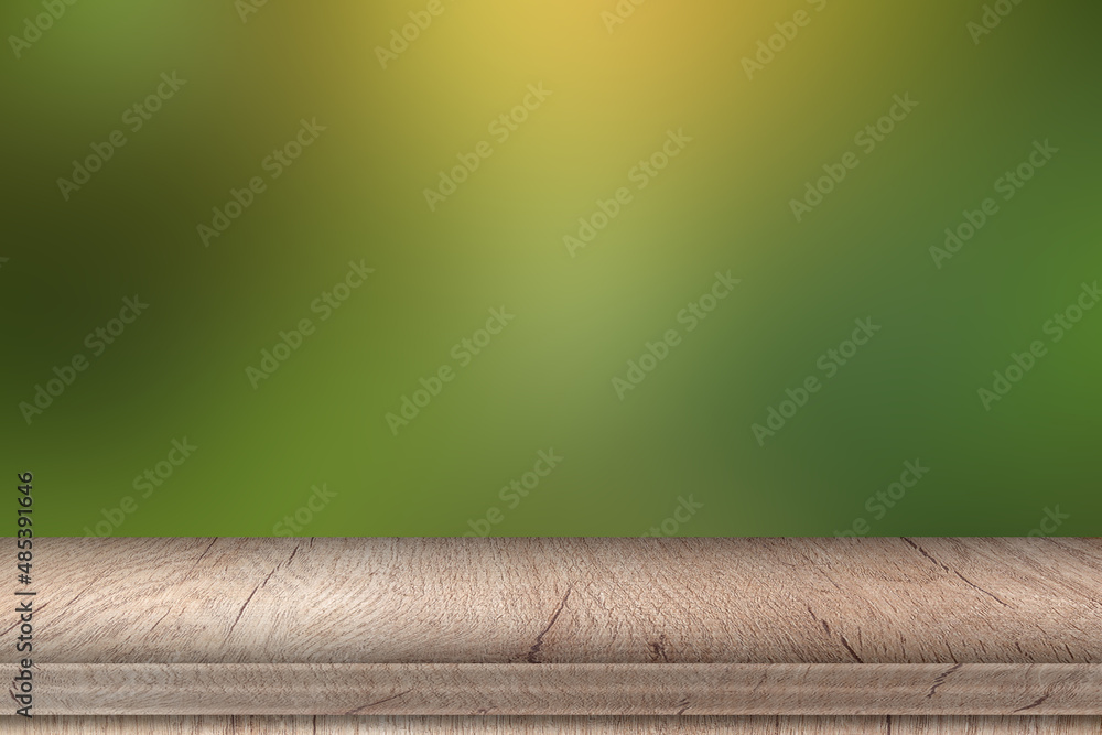 Wood board table top on editable background, Use as product display ...