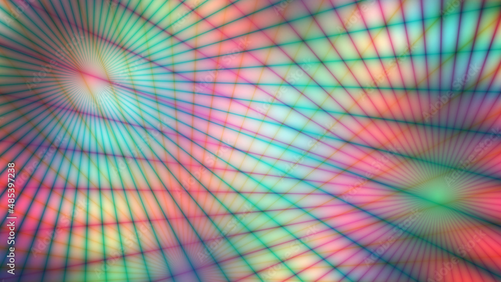 Abstract geometric background with unusual interwoven rays. 16:9 Aspect ...