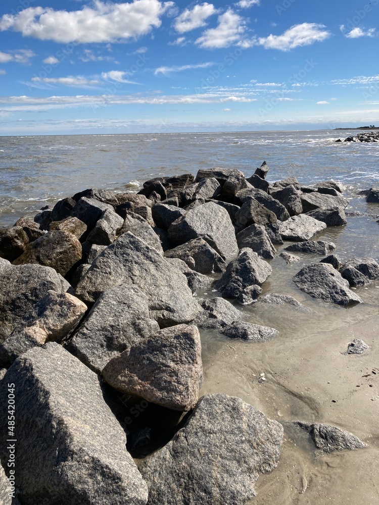 rocky breakwater - Fish Haul Beach - Hilton Head Island - Port Royal ...
