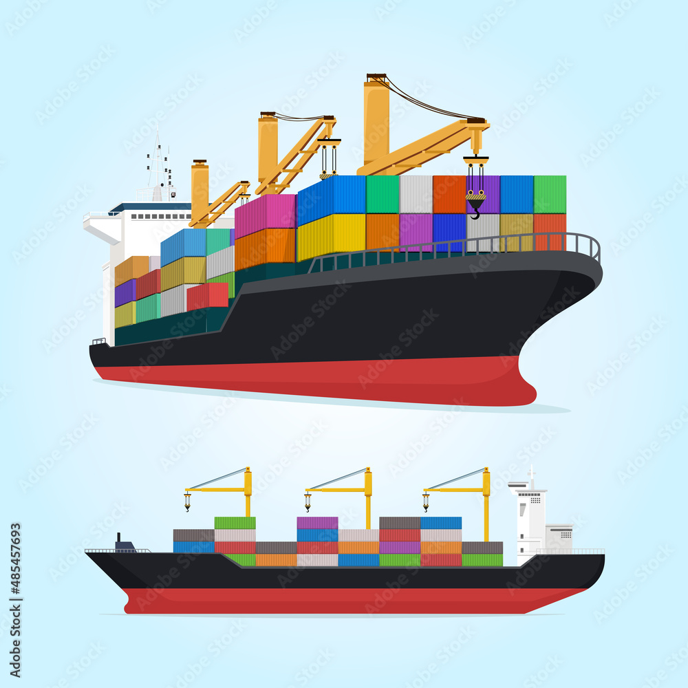 Ship Cargo Ocean Freight Forwarding Boat Transportation Marine ...
