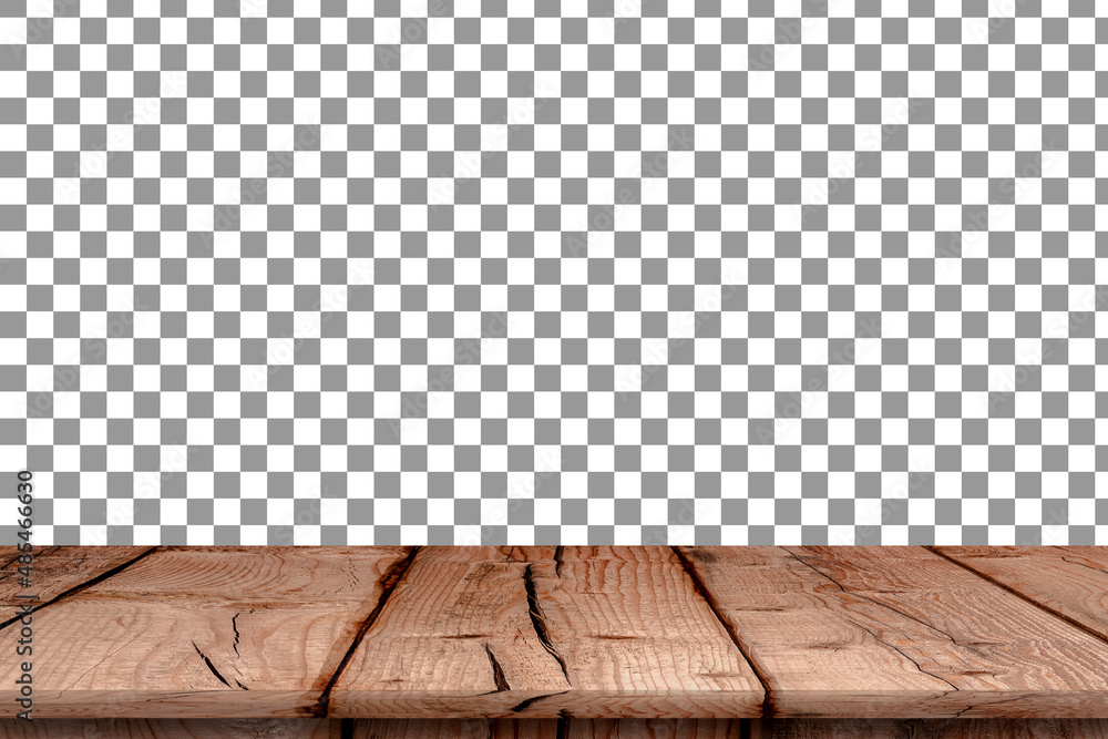 Wooden board table TRANSPARENT background, Use as product display ...