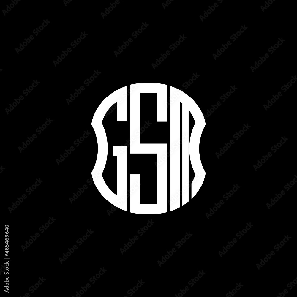 GSM letter logo creative design. GSM unique design Stock Vector | Adobe ...