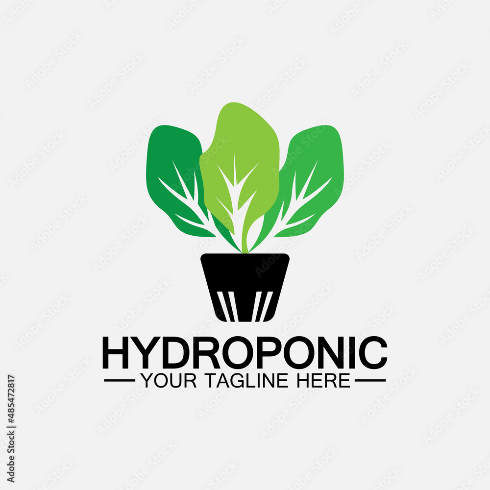 Hydroponic logo vector icon illustration design Stock Vector | Adobe Stock