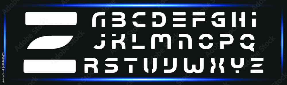 Z Modern Minimal font. Classic, Abstract, tech, gaming and luxury Logo ...