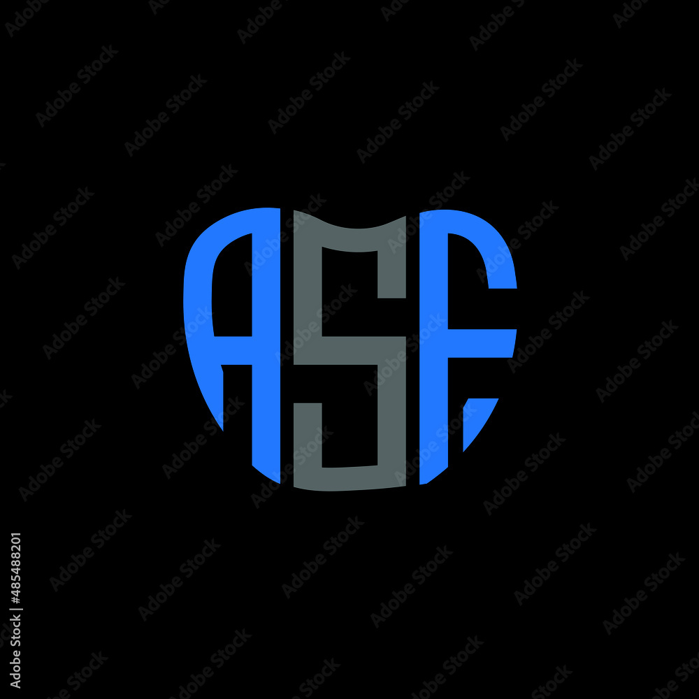 ASF letter logo design on black background.ASF creative initials letter ... ASF letter logo design on black background.ASF creative initials letter ...
