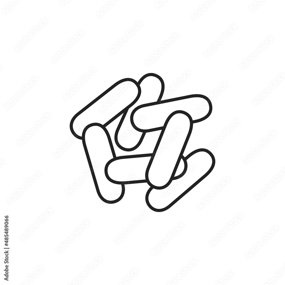 Bacillus subtilis icon. High quality black vector illustration. Stock ...