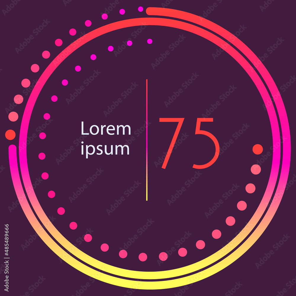 Intelligent technology hud interactive panel. Data screen with charts ...