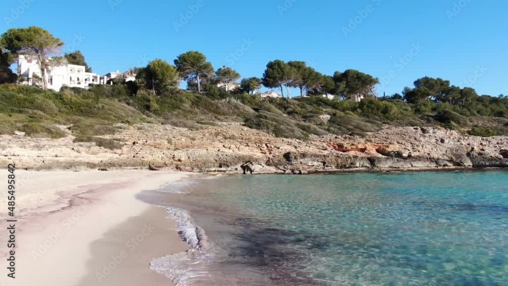 Cala Mandia. Beautiful view of the seacoast of Majorca with an amazing ...