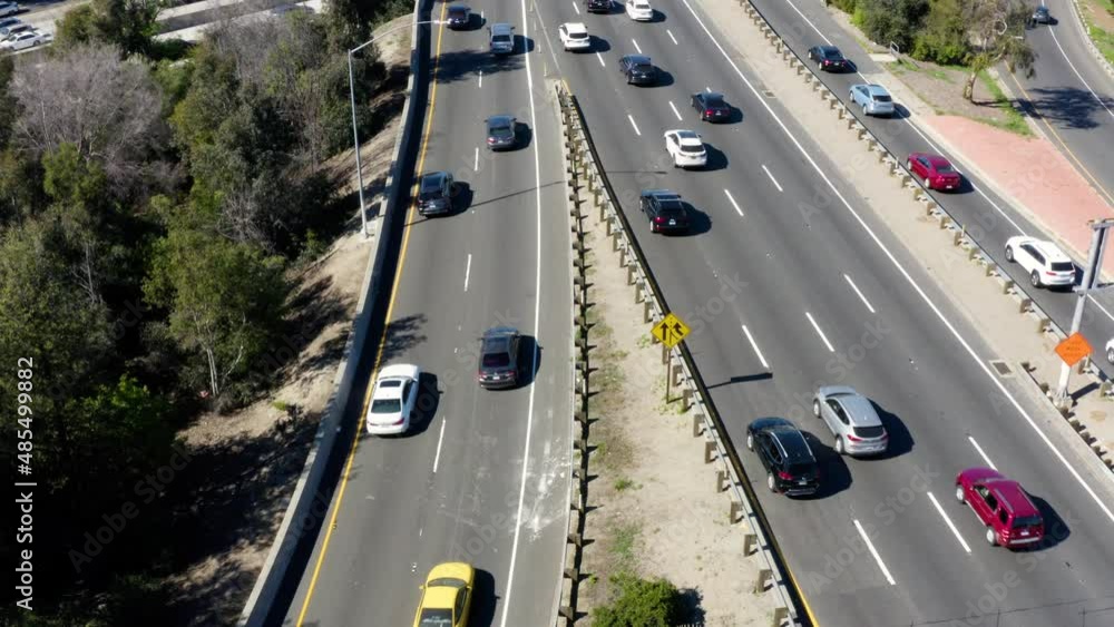 Shot of Judge Pregerson Highway showing multiple Roads, Bridges ...