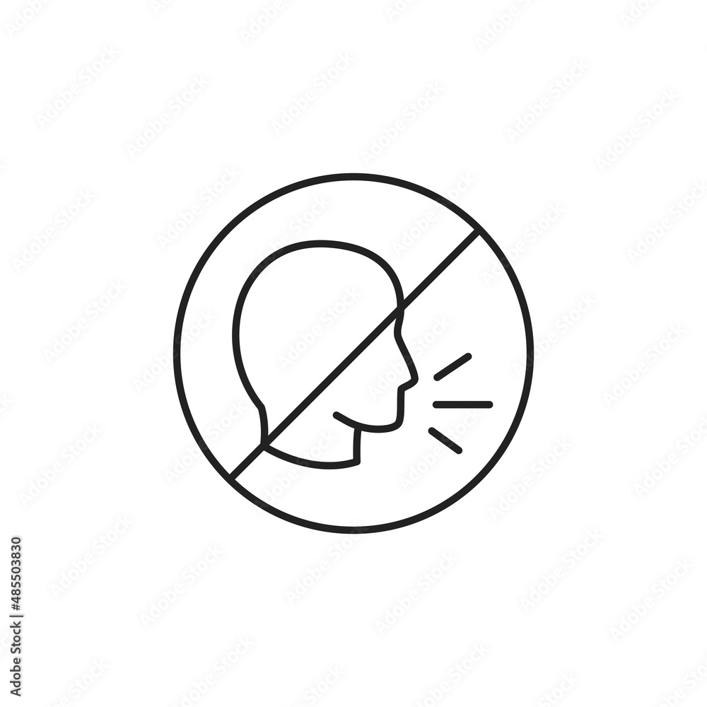 No Loud Talking Sign