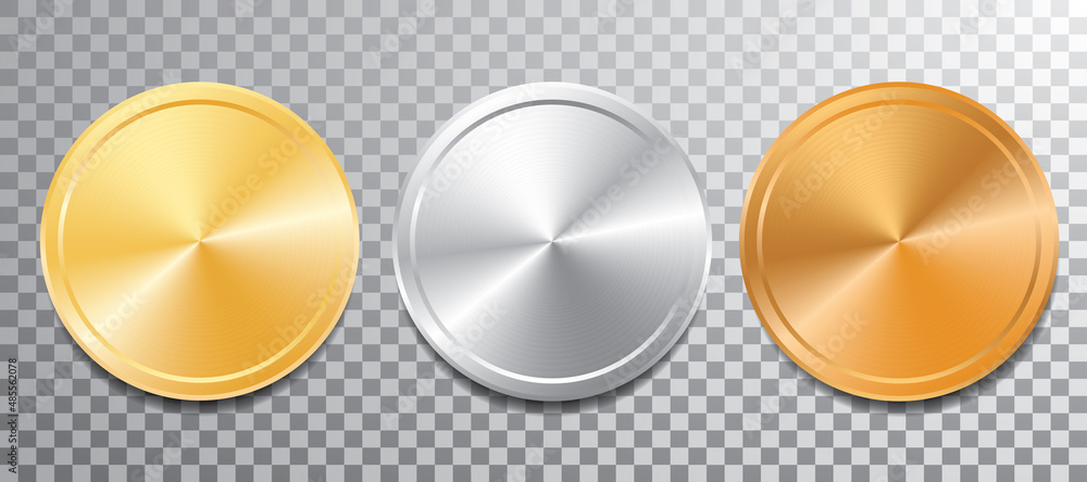 blank coins Stock Vector | Adobe Stock