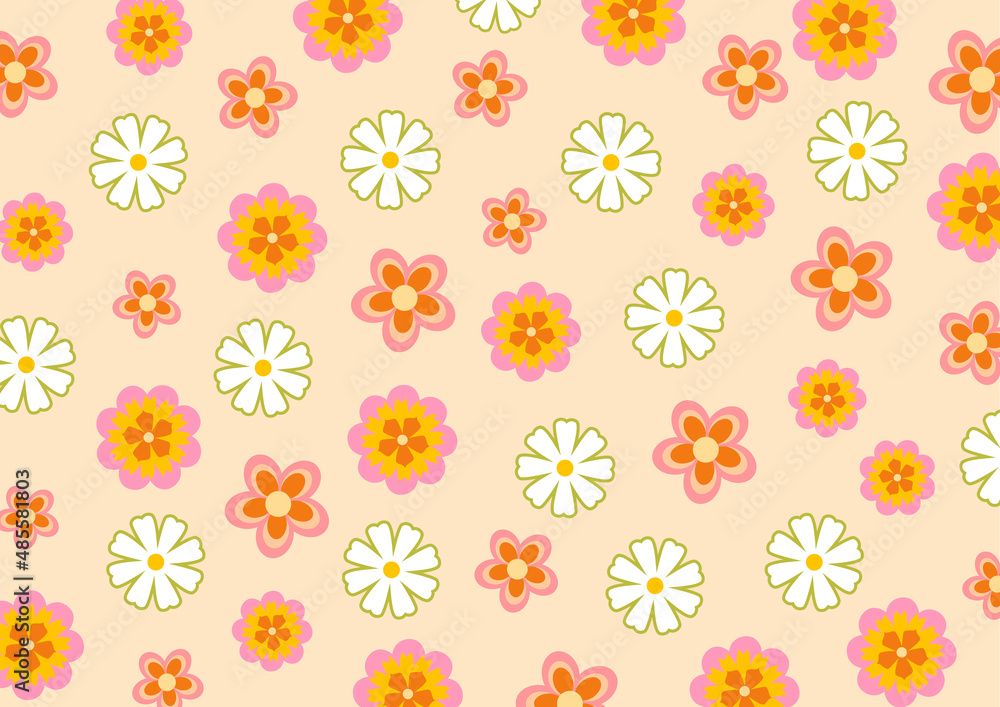Hippie Flower Background